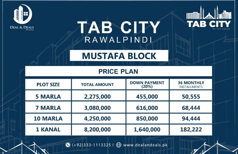 Tab City Rawalpindi | Location and map | Payment plan